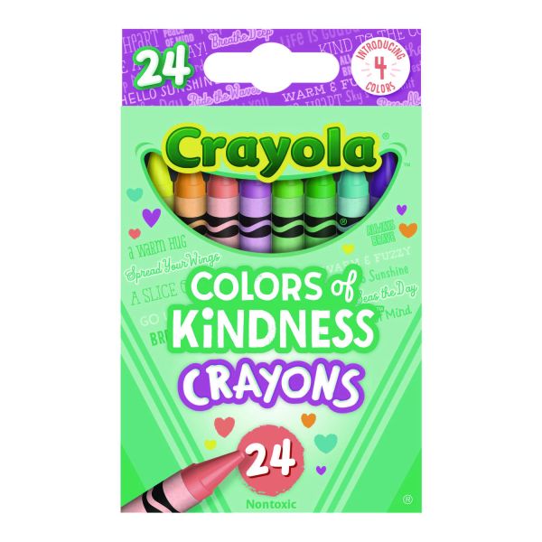Crayola Colors of Kindness Crayons, Assorted, 24/Pack – Ink & Imagine